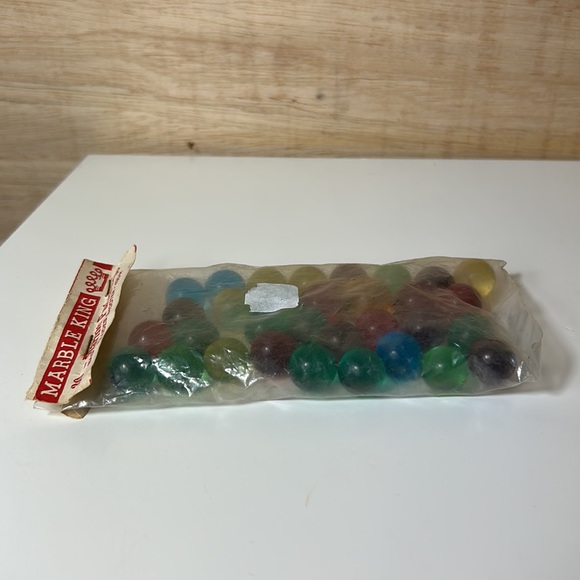 Vintage | Games | Vintage Marble King Marine Puries Bag Of Glass ...